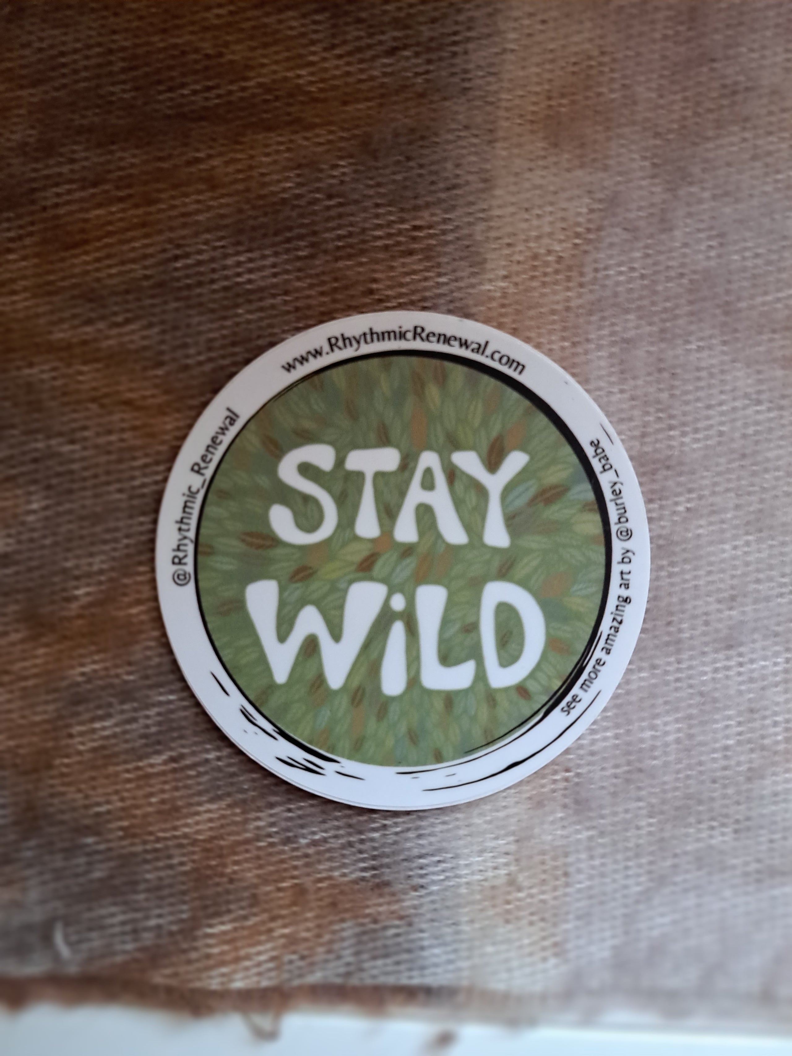 Stay Wild Sticker | Rythmic Renewal